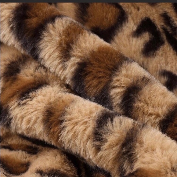 Jackets & Coats | Leopard Print Plush Warm Winter Animal Print Coat ...